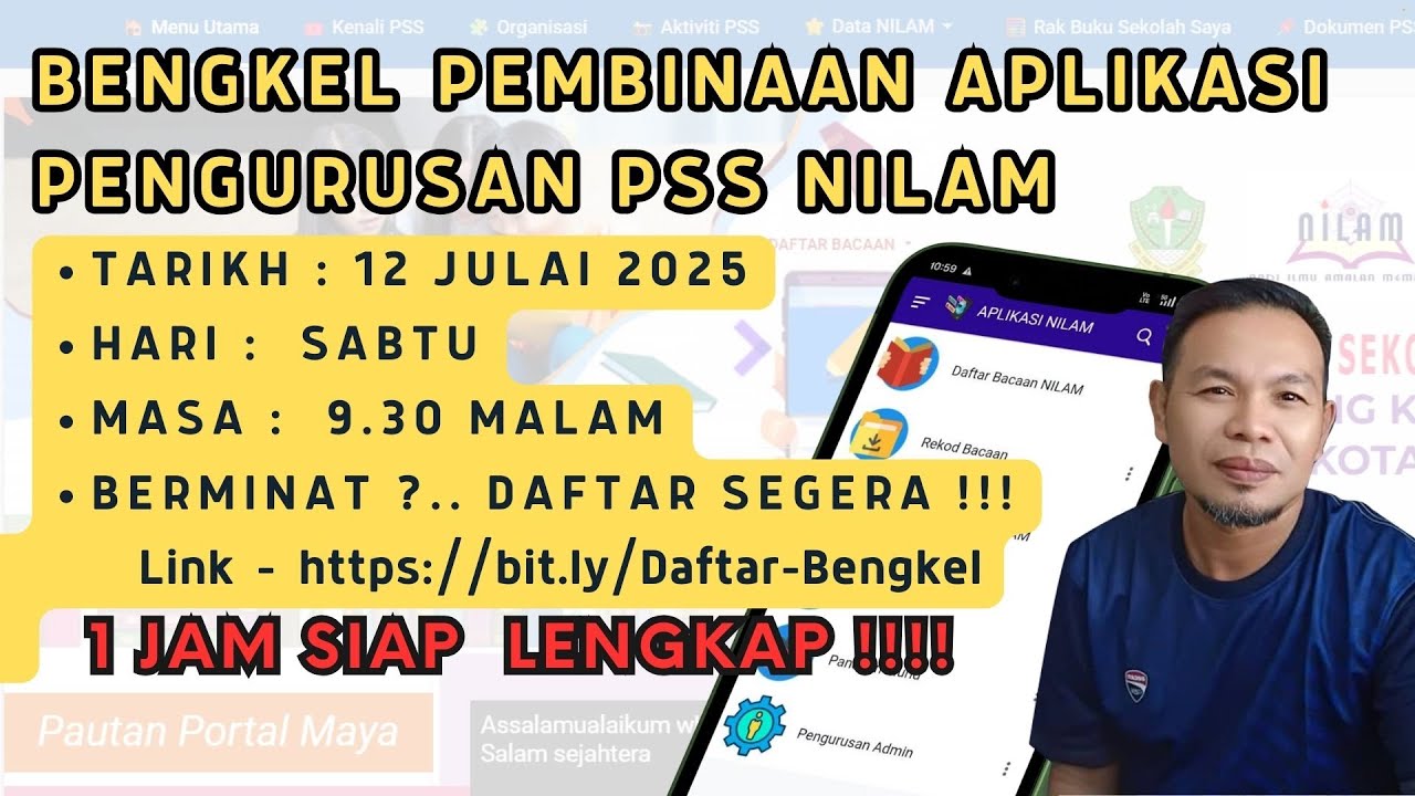 🚀 Tajuk: Bengkel Pembinaan Aplikasi Pengurusan PSS NILAM - YouTube