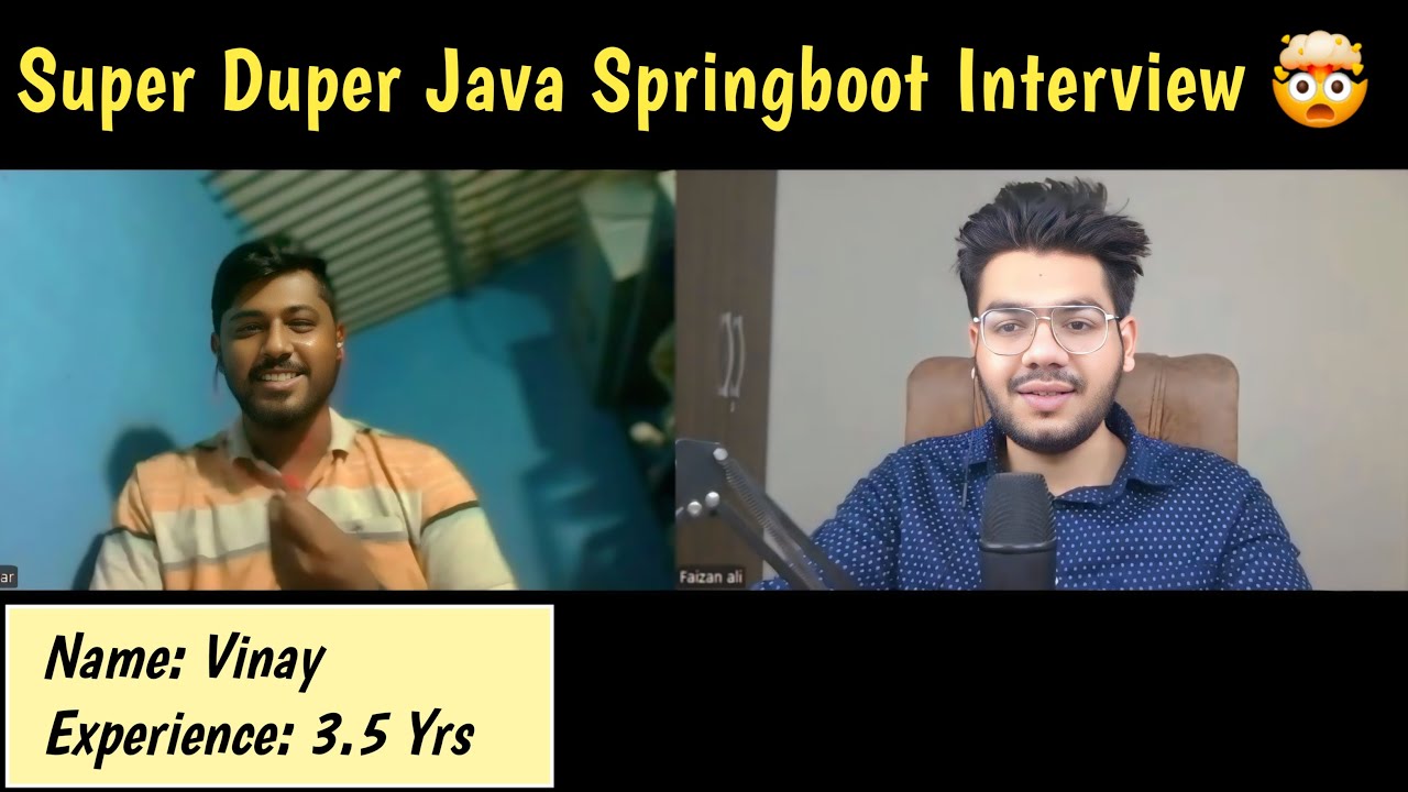 Java Spring Boot 3.5 Yrs Interview Experience - YouTube