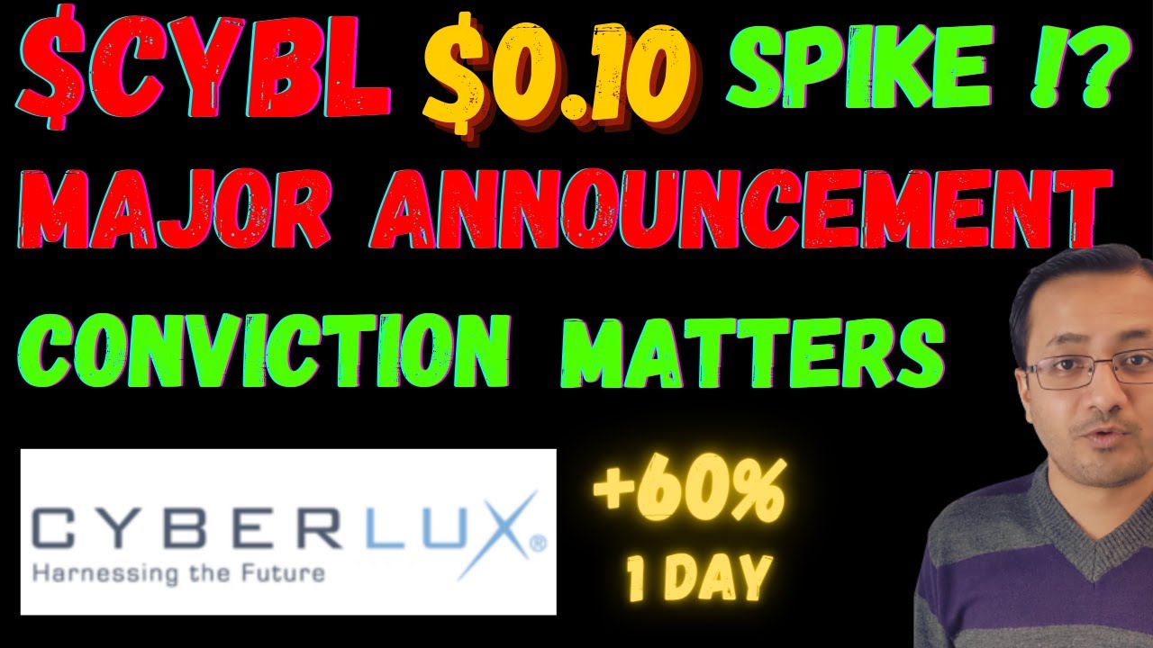 CYBL STOCK🤑🤑 MASSIVE ANNOUNCEMENT & POP COMING SOON! CYBL (CYBERLUX ...