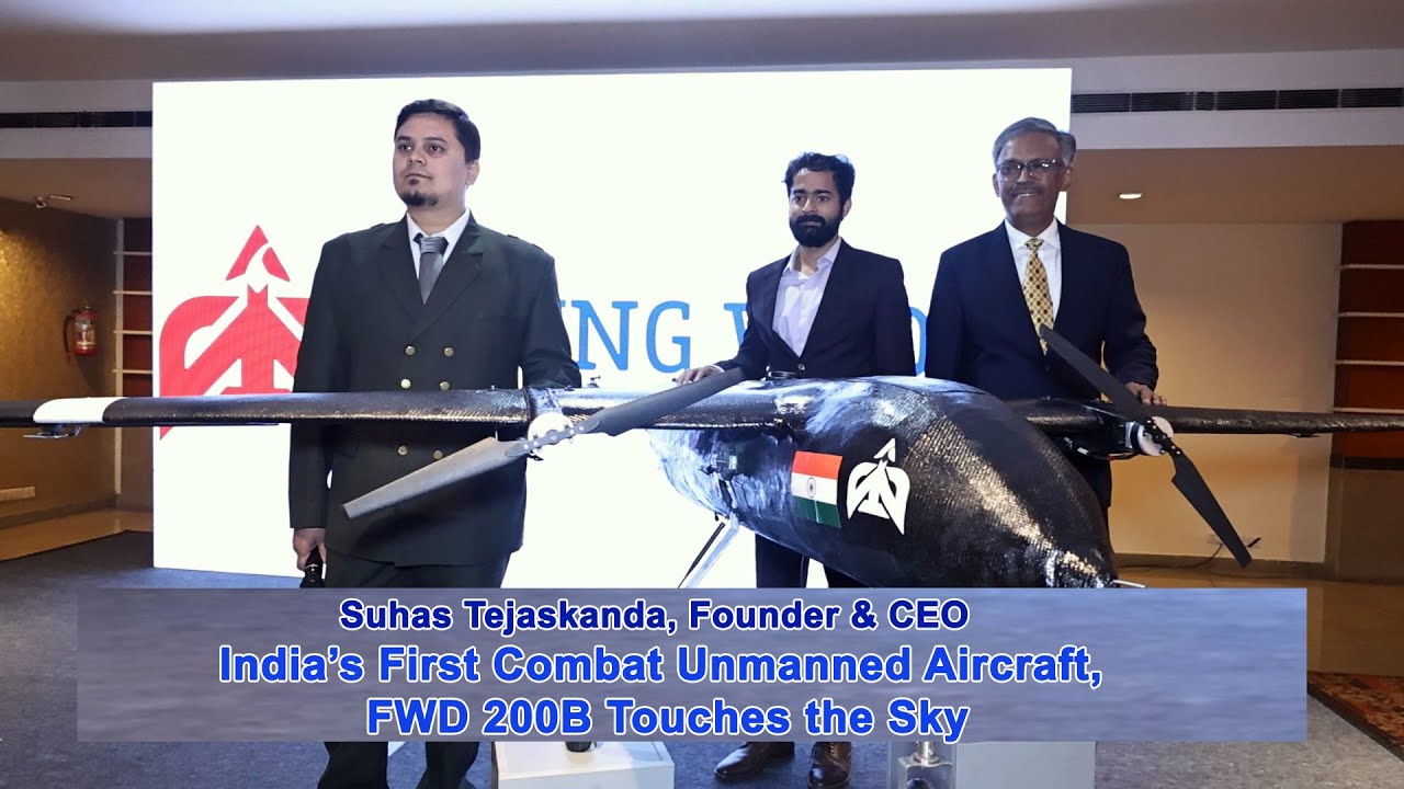 India’s First Combat Unmanned Aircraft, FWD 200B Touches the Sky - YouTube