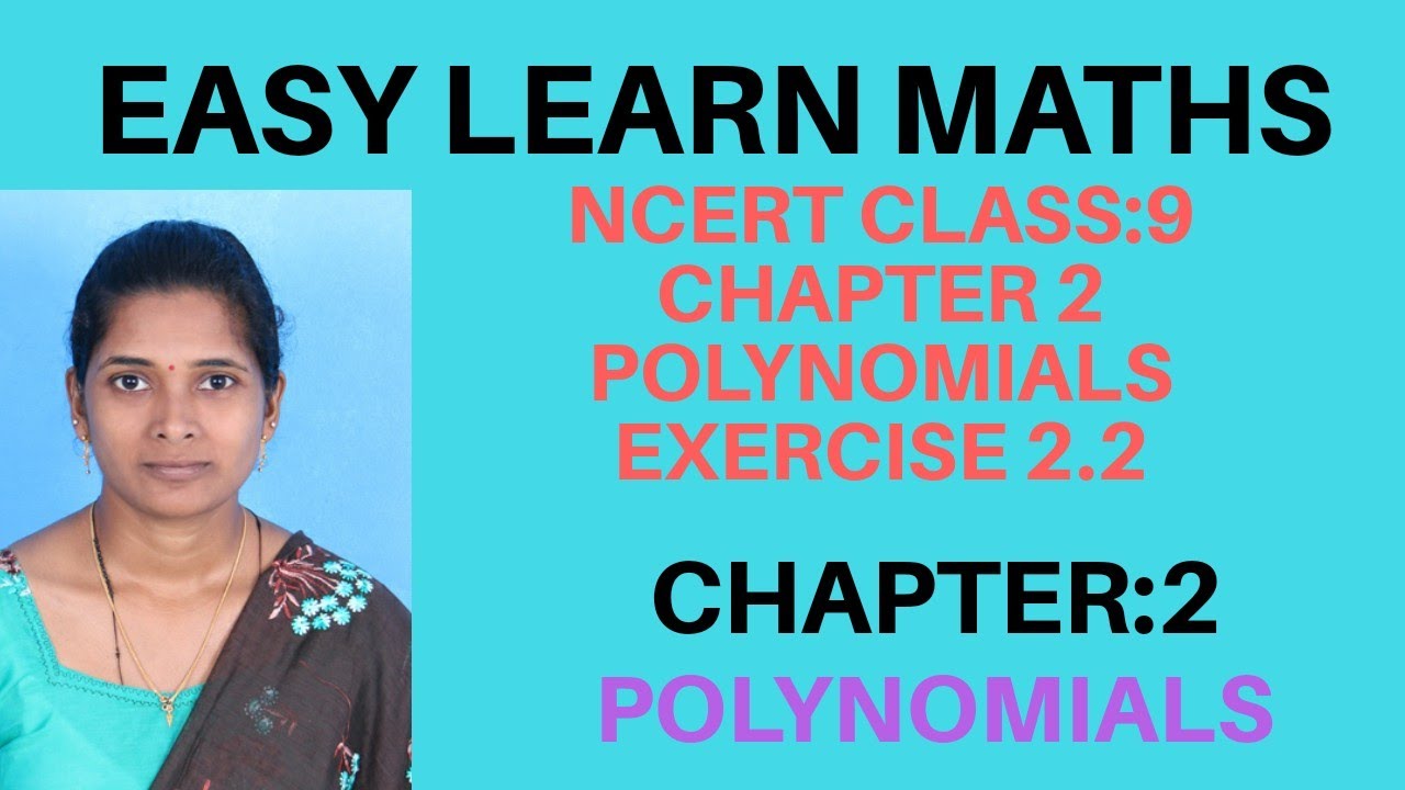 EXERCISE 2 2 CHAPTER 2 POLYNOMIALS NCERT CLASS 9 YouTube exercise-2-2-chapter-2-polynomials-ncert-class-9-youtube