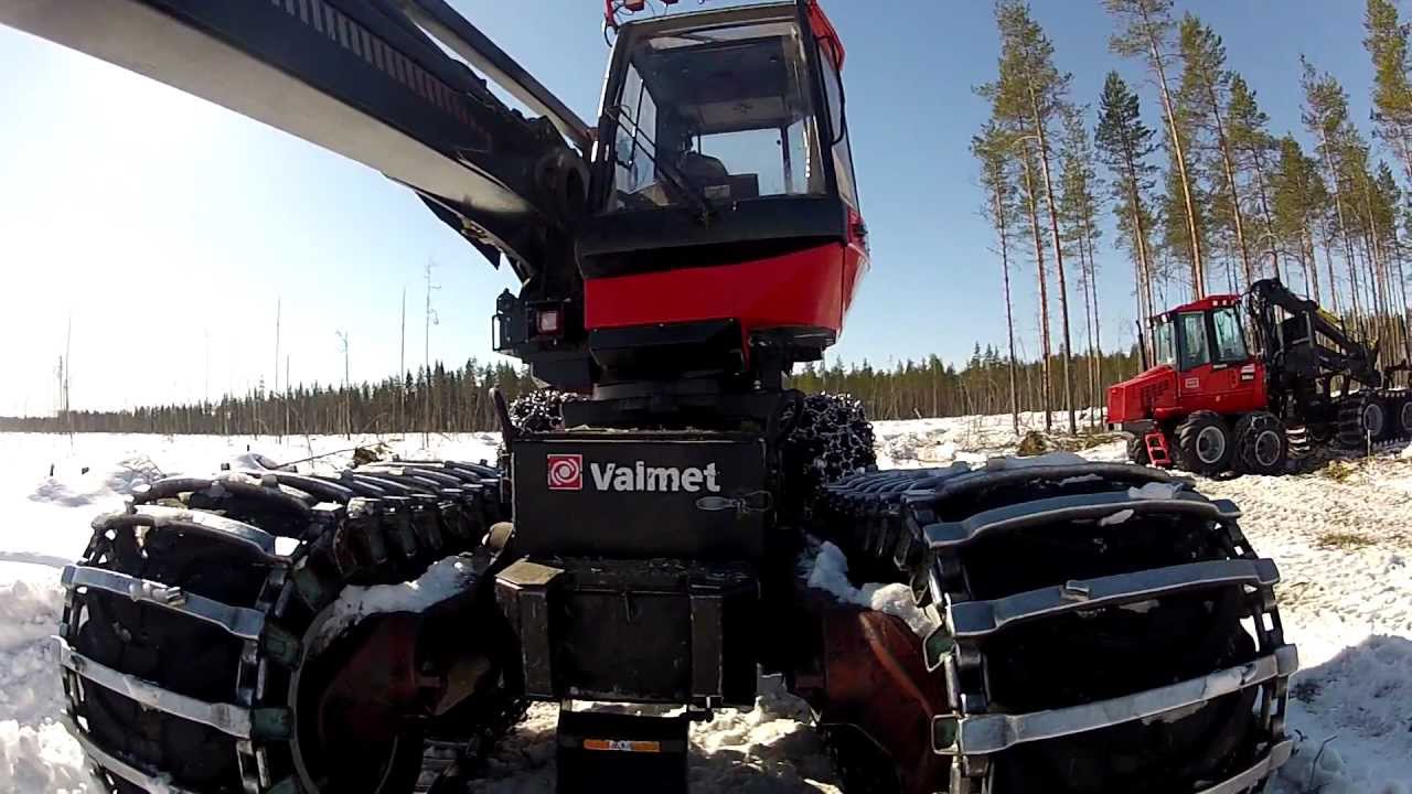 VALMET 901 TX Wood processor - YouTube