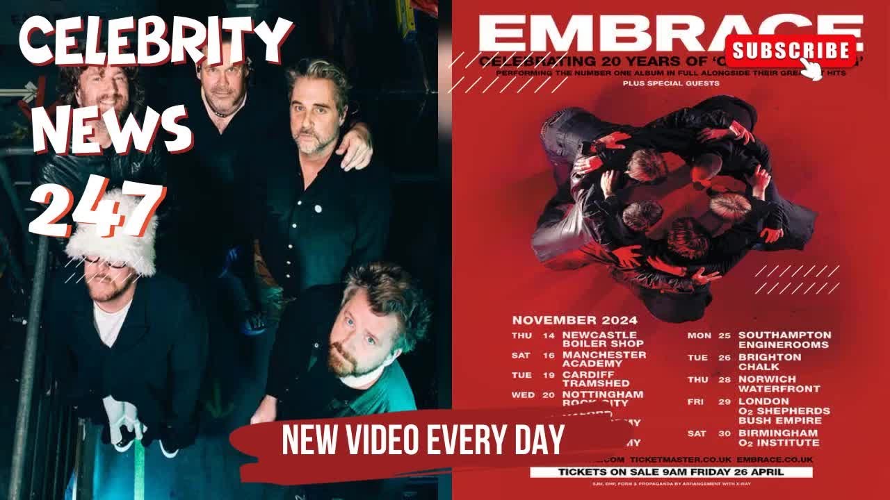 Embrace confirm anniversary tour with tickets out very soon - YouTube