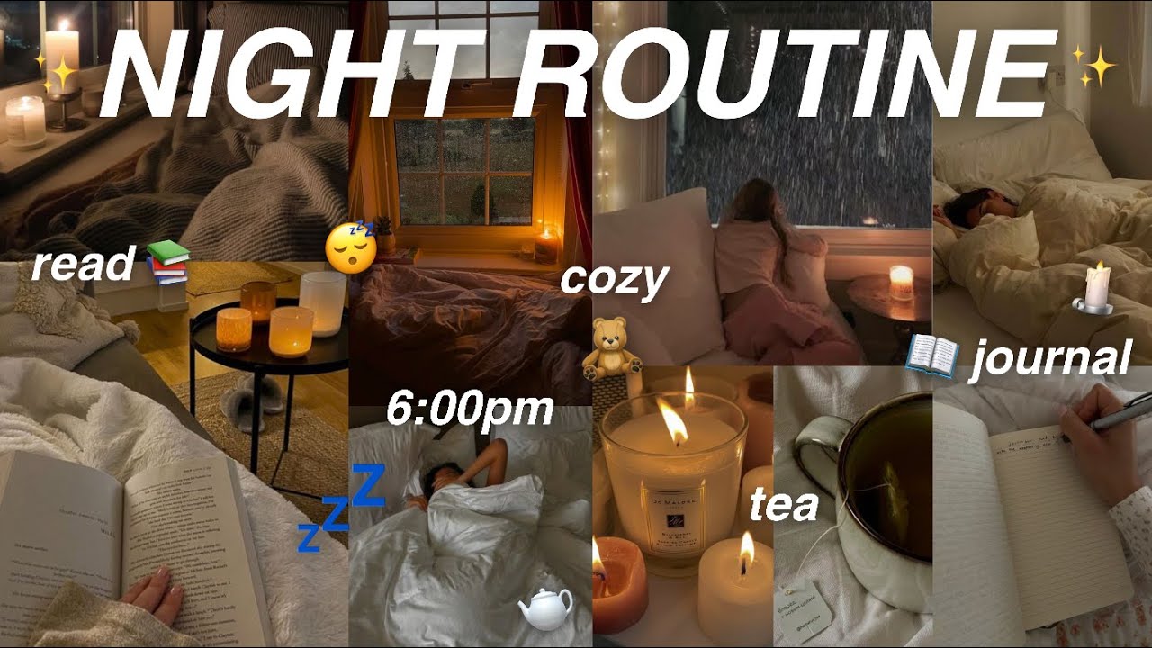 6pm night routine: relax and unwind with me! - YouTube