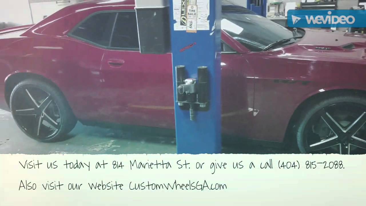 2013 Dodge Challenger on 22" Rosso Affinity Gloss Black/Milled wheels ...