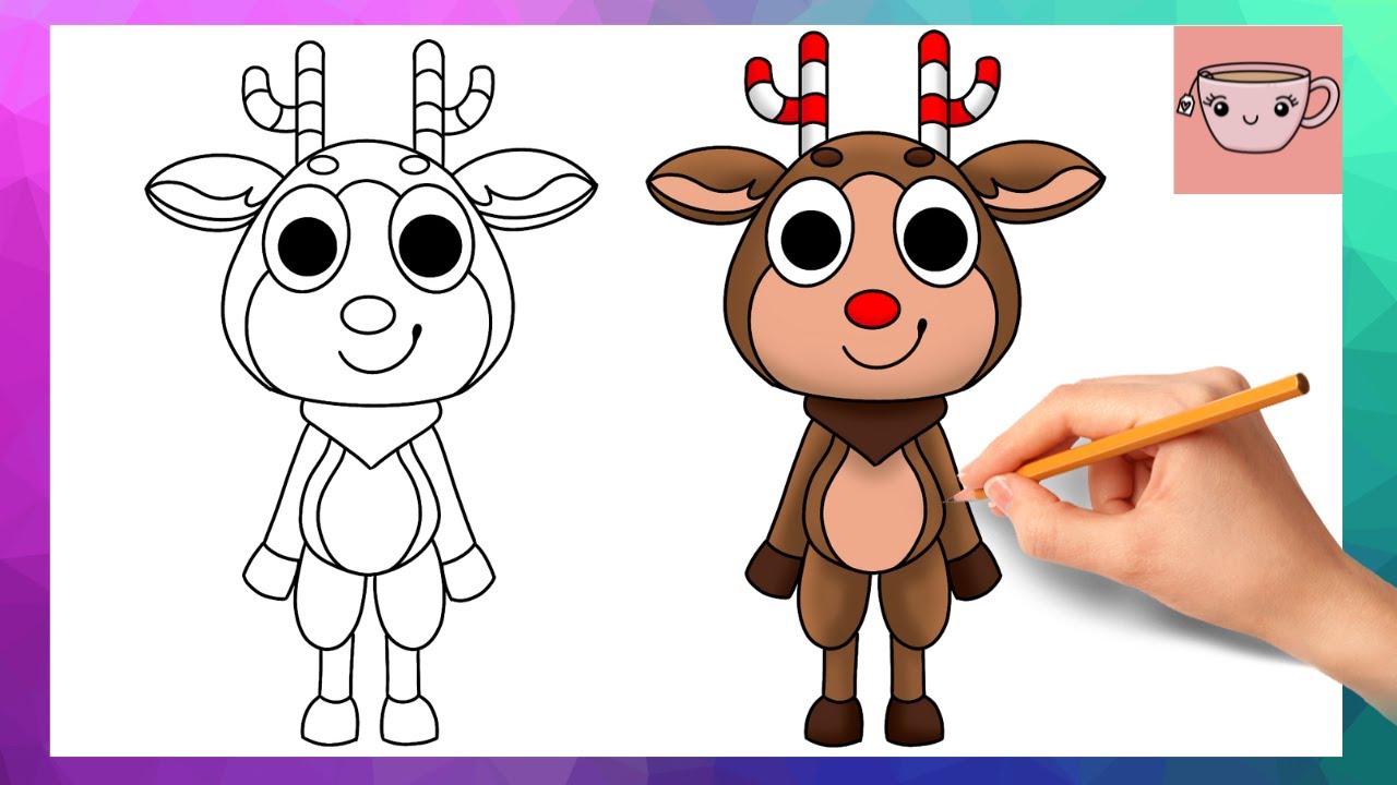 How To Draw Rudie from Dandy's World | Easy Drawing Tutorial - YouTube