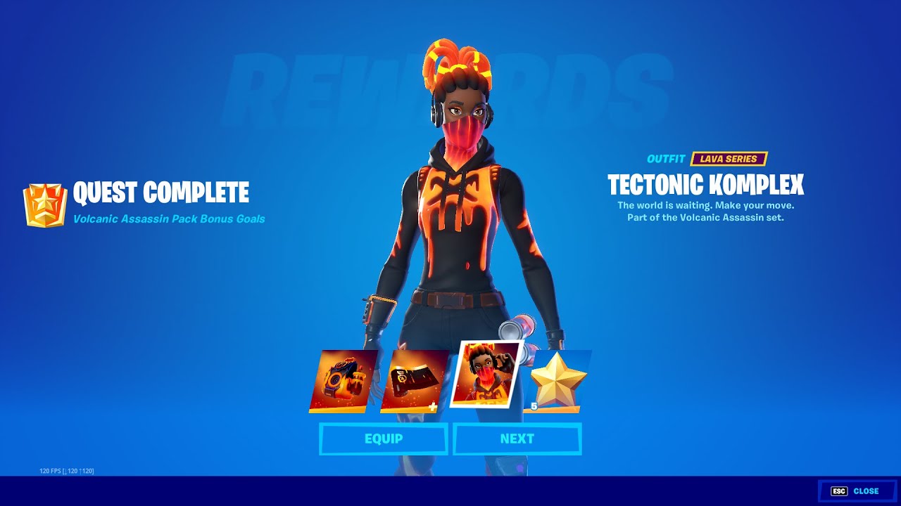 Fortnite Free Volcanic Assassin Quest Pack Gameplay - Tectonic Komplex ...