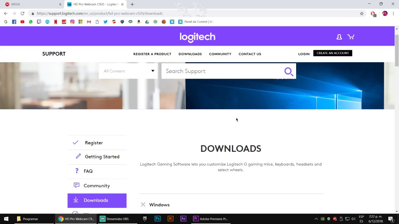 DESCARGAR CONTROLADOR DE LOGITECH C920 EN MEGA (ERROR PAGINA LOGITECH ...