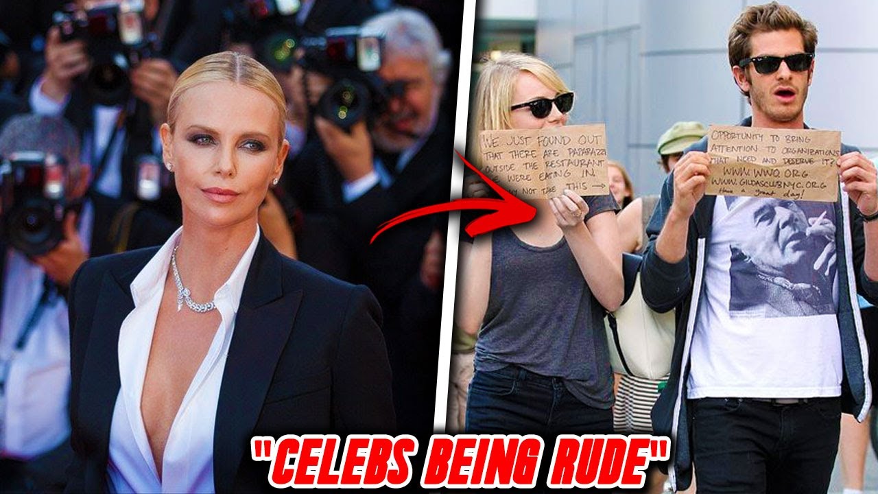 Celebrities being rude to paparazzi, paparazzi being rude to celebs ...