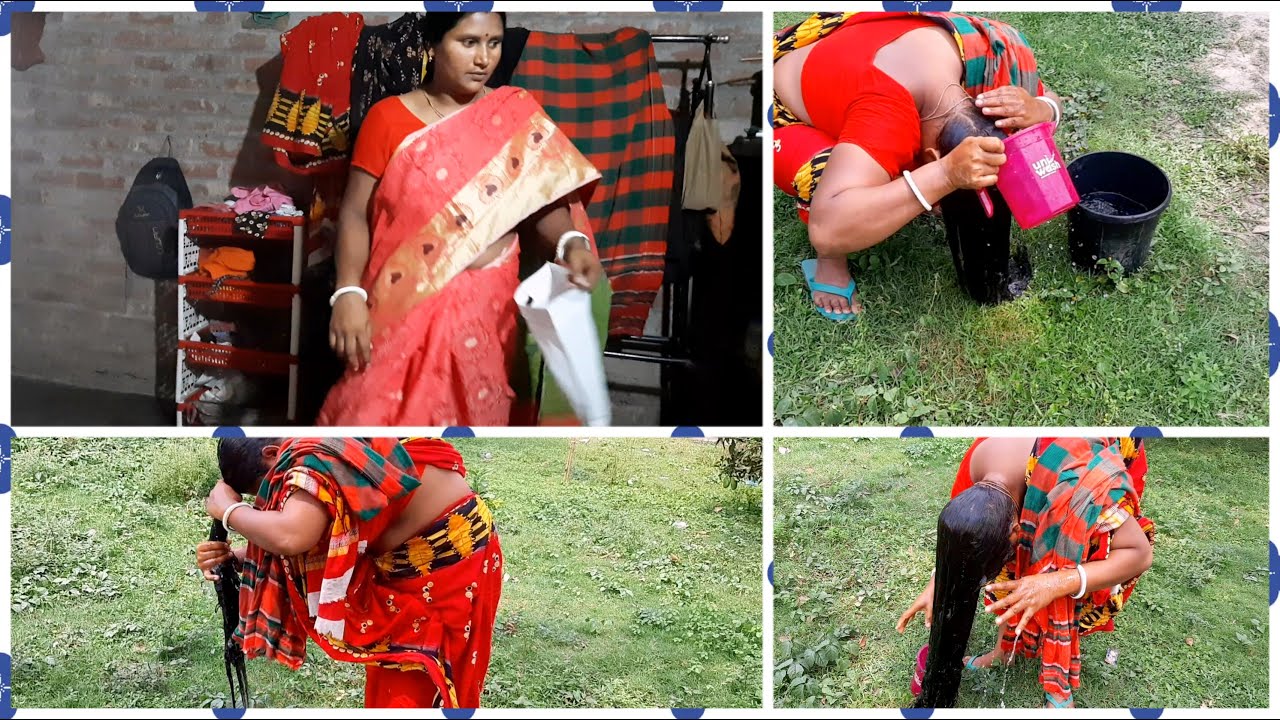 village wife bathing vlog | bathing vlog indian |village girl bath vlog ...