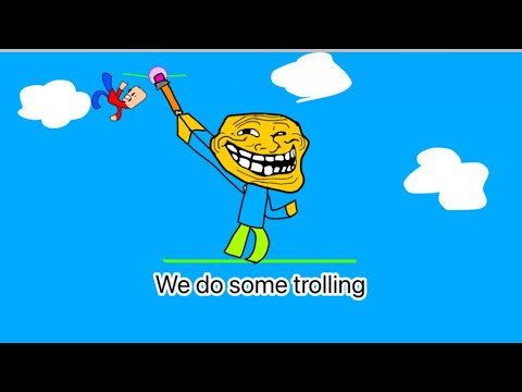 Trolling people in doodle Obby - YouTube