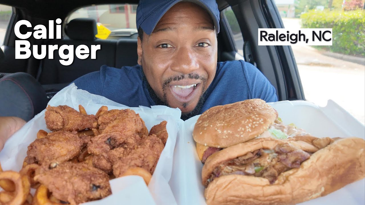 Cali Burger Review in Raleigh, NC burger 🍔 #new #youtube #nc #raleigh ...