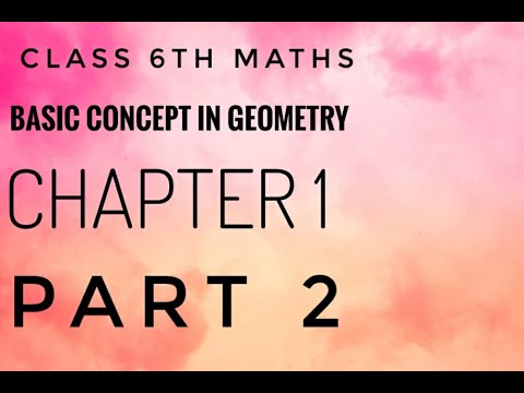 class 6 maths state board chapter 1 basic concepts in geometry || part ...