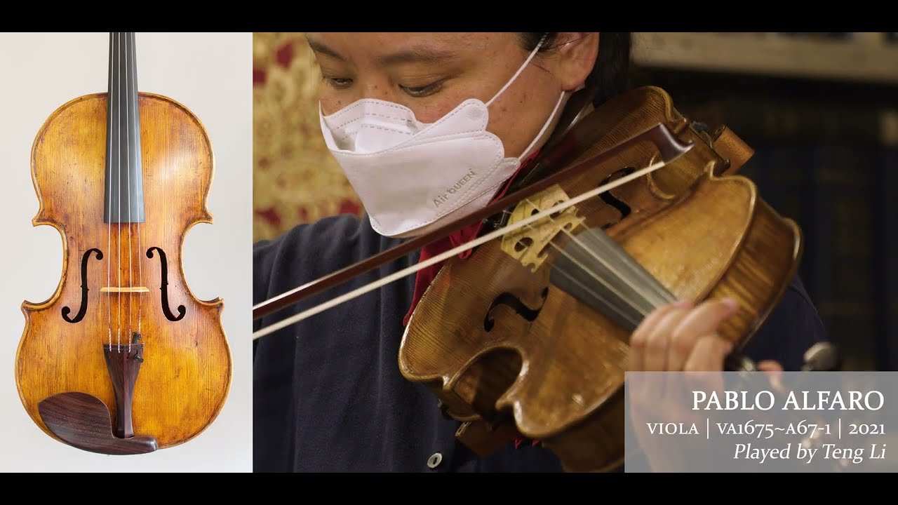 Pablo Alfaro 16 3/4" viola, 2021 / Teng Li, violist / at the Metzler ...