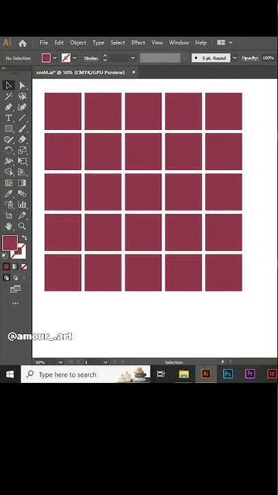 Split into Grid | adobe illustrator #illustrator #tutorial #graphicdesign #illustratortutorial ...