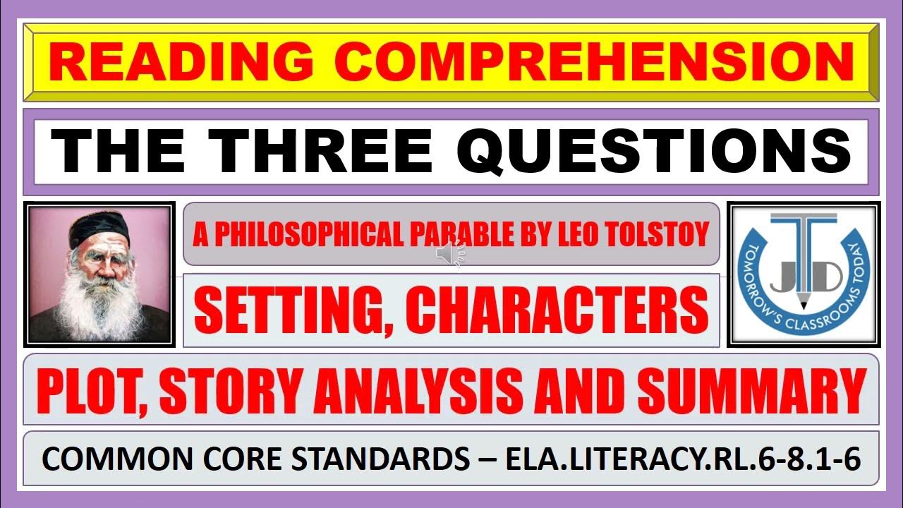 The Three Questions by Leo Tolstoy - Reading a Short Story - YouTube