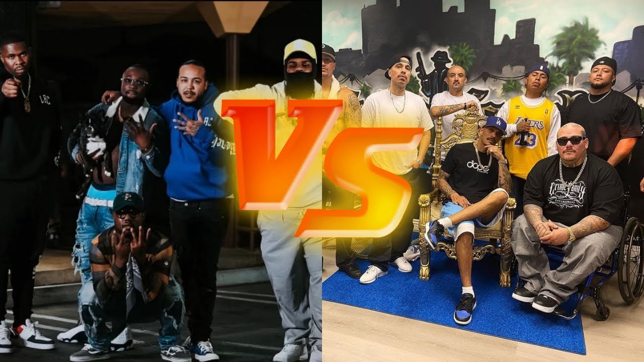 Crip rappers vs Sureno rappers (UTTDAWG, Mr Criminal, WOODROTHEMAN ...