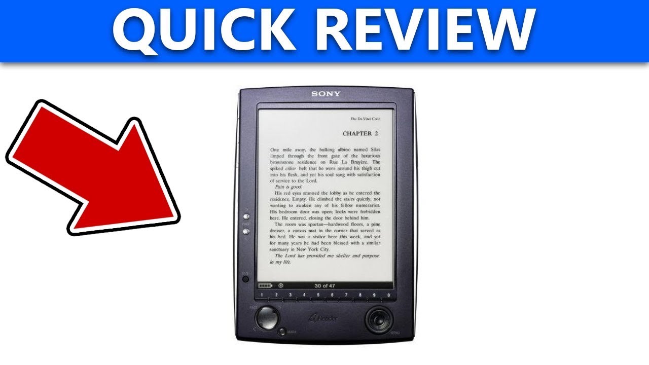 Sony PRS-500 Portable Reader System - Quick Review - YouTube