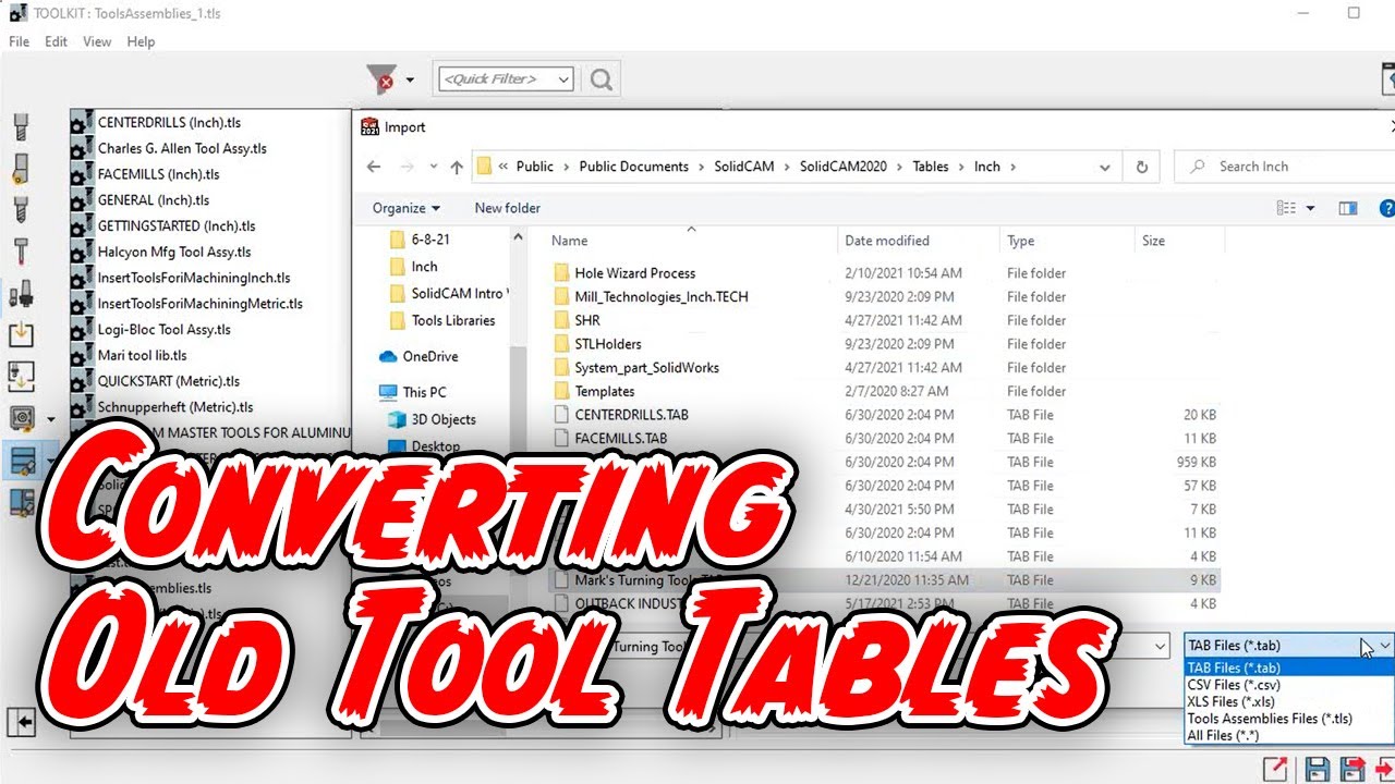 ToolKit - Converting Old Tool Tables - YouTube