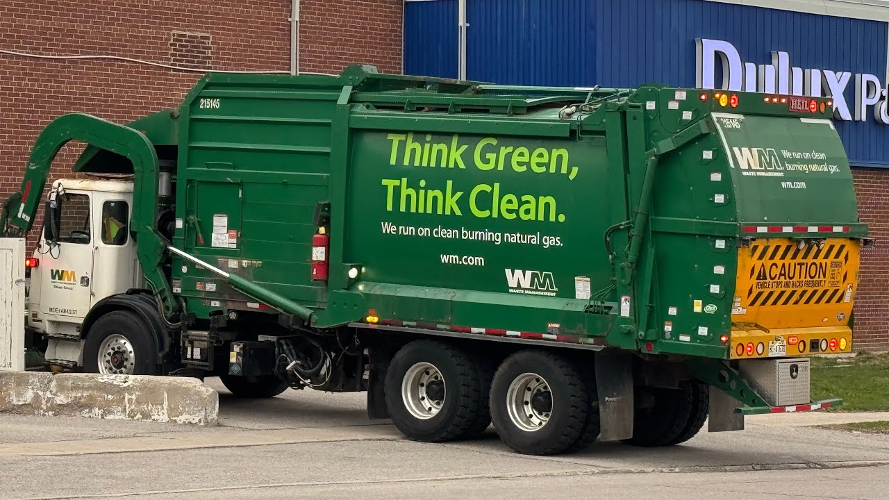 Waste Management Garbage Truck Toronto - YouTube