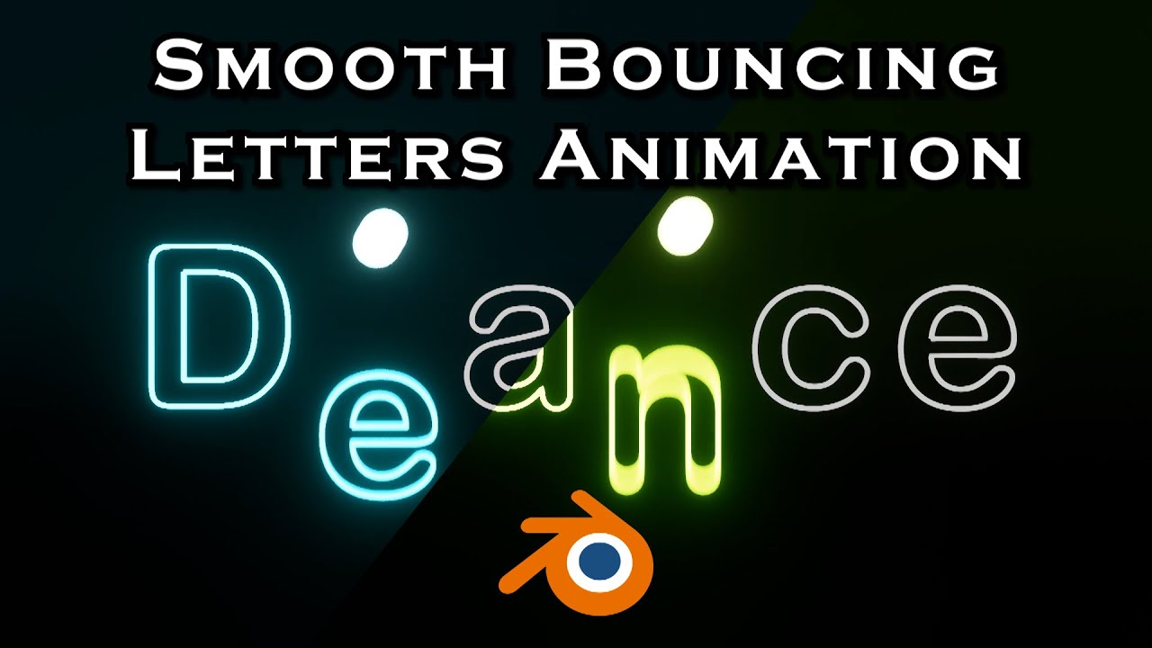 Bouncing Neon Logo Animation - Blender Tutorial - YouTube