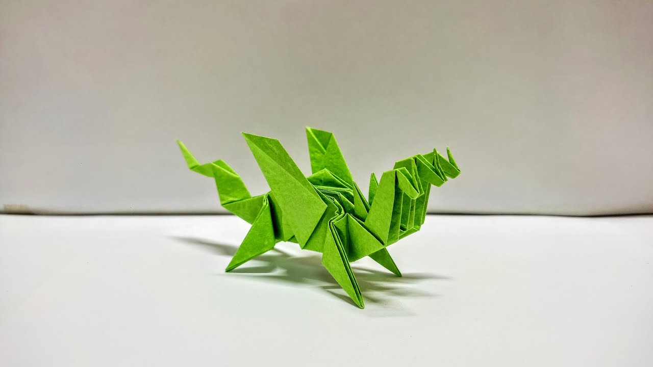 Origami Three Headed Dragon - How To Make a paper Three Headed Dragon Step By Step - YouTube