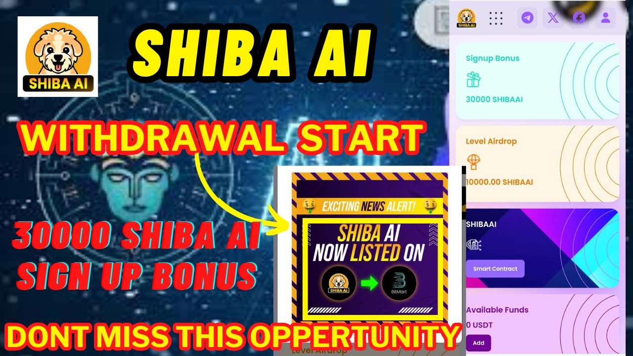 How to join SHIBA AI Airdrop || Free Earning Airdrop in Pakistan ...