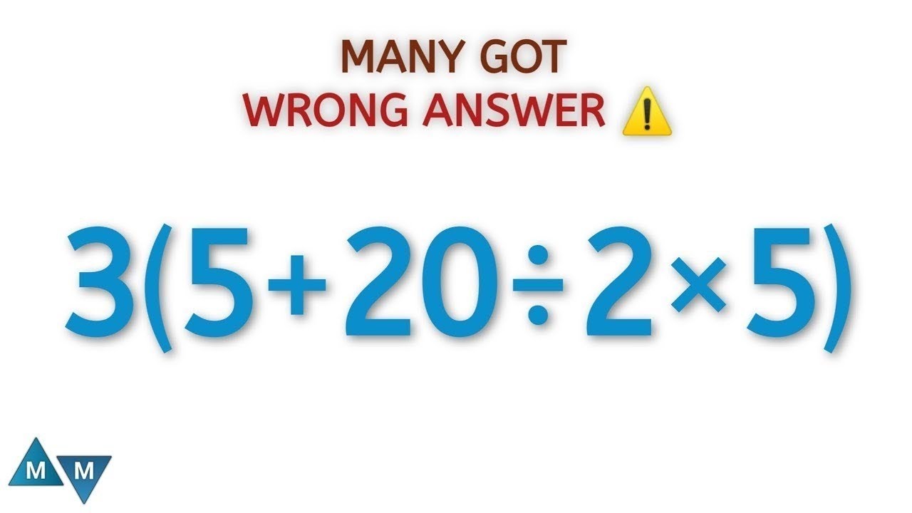 Pemdas viral math problem | 3(5+20÷2×5)= | A Tricky Math Expression ...