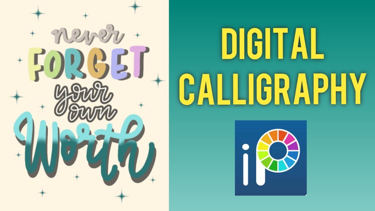Digital Art | Digital Calligraphy on Ibispaintx - YouTube