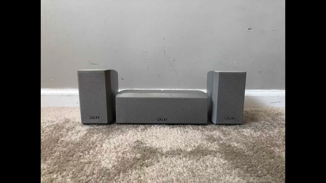 Sony SS-MSP2 and SS-CNP2 Home Theater Surround Speakers - YouTube
