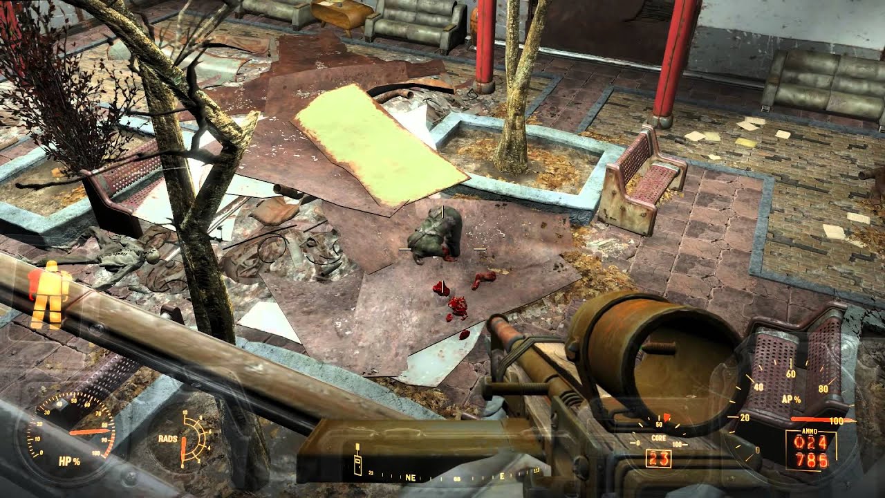 Fallout 4 - Dead body banging the floor - YouTube