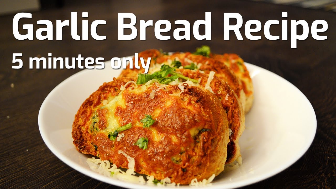 GARLIC BREAD AT HOME RECIPE | INDIAN CHEESE BREAD IN OVEN | MASALA ...