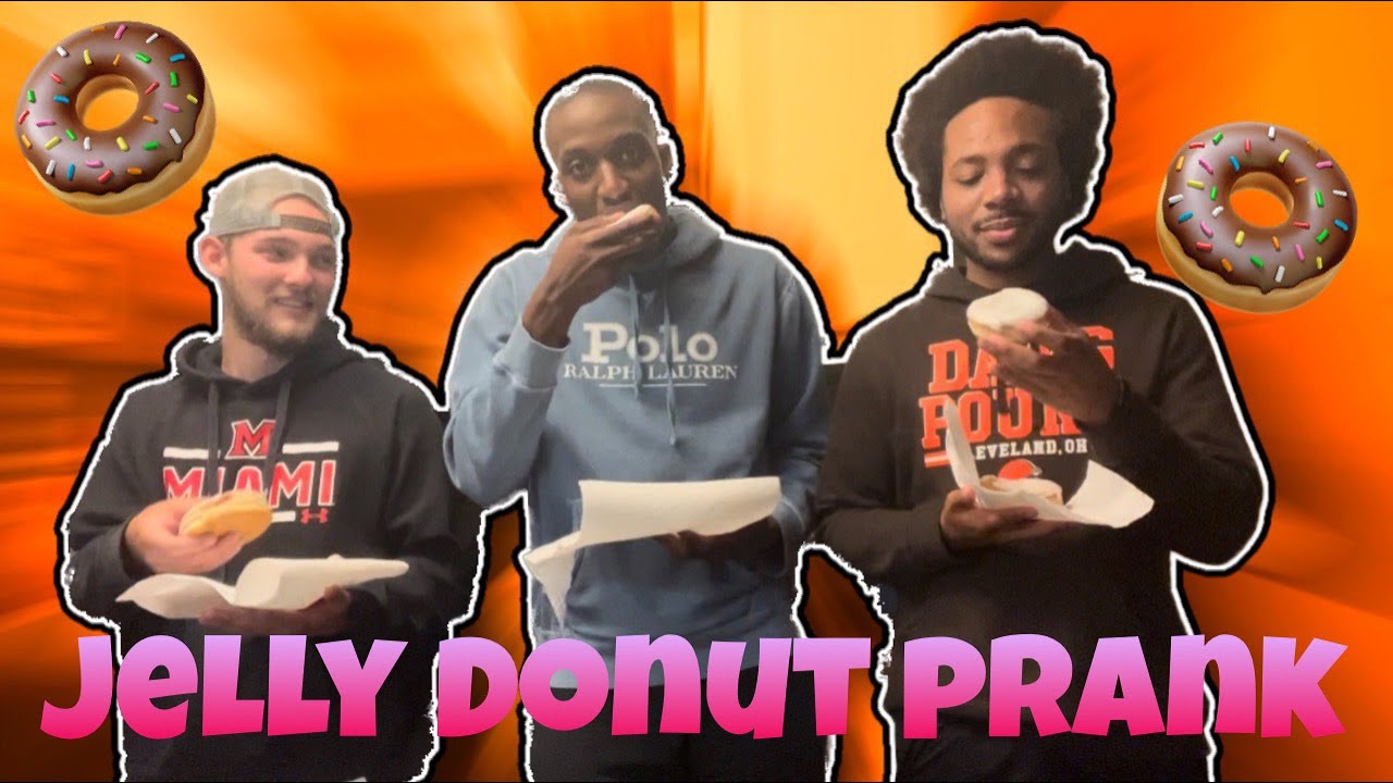 Jelly Filled Donut Prank (Backfire) - YouTube