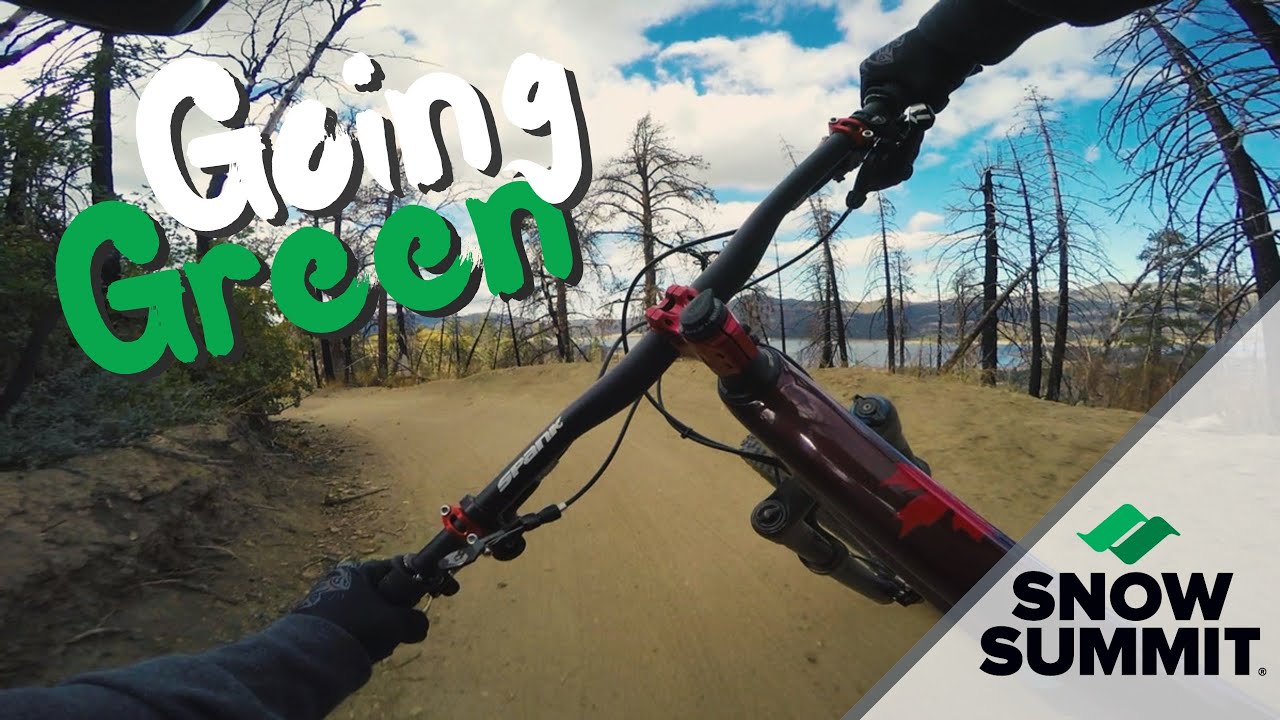 GOING GREEN | Snow Summit Bike Park | 4k Gimbal Shot - YouTube