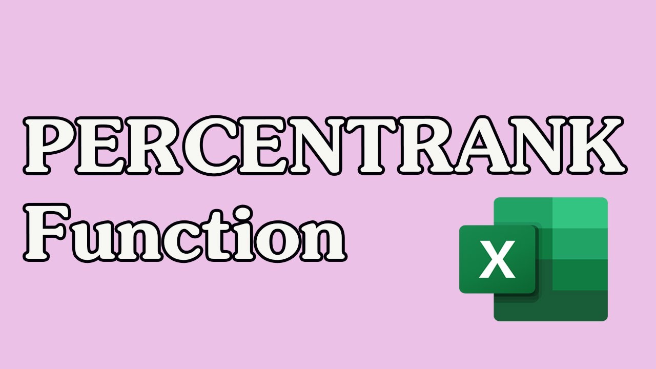How To Use The PERCENTRANK Function In Excel YouTube How To Use The PERCENTRANK Function In Excel YouTube