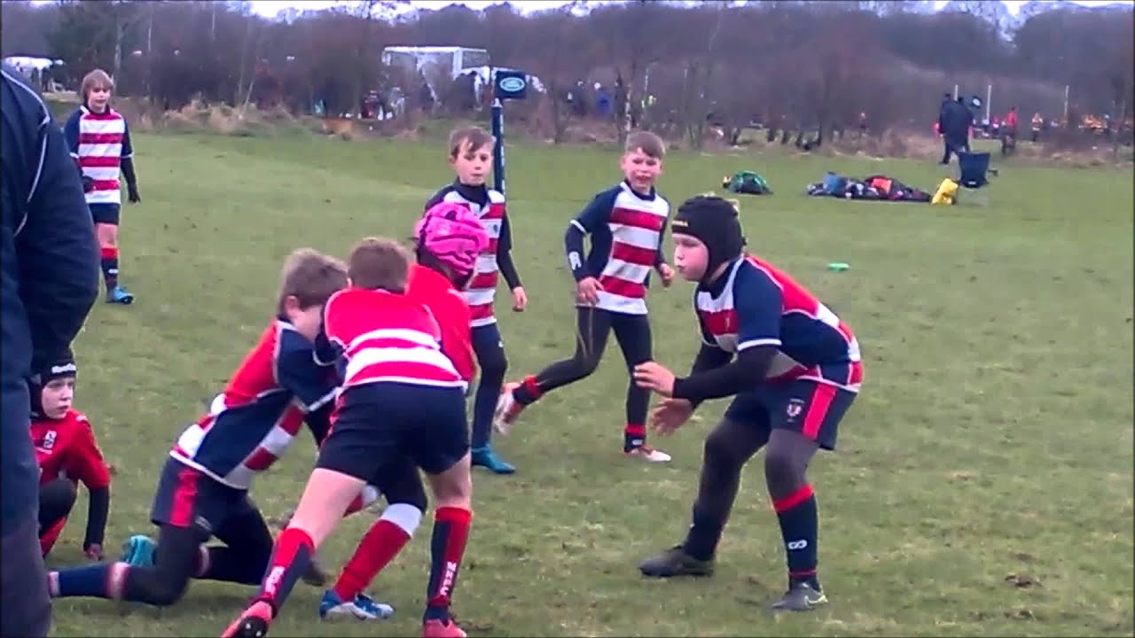 Zach U11 rugby Feb 2016 - YouTube