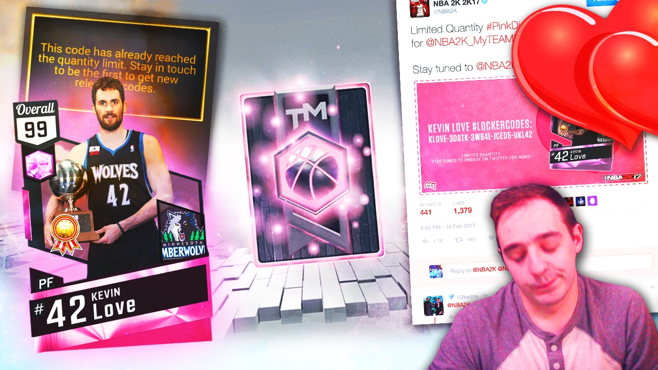 NBA 2K17 My Team FREE PINK DIAMOND KEVIN LOVE LOCKER CODES DROPPED! WE ...