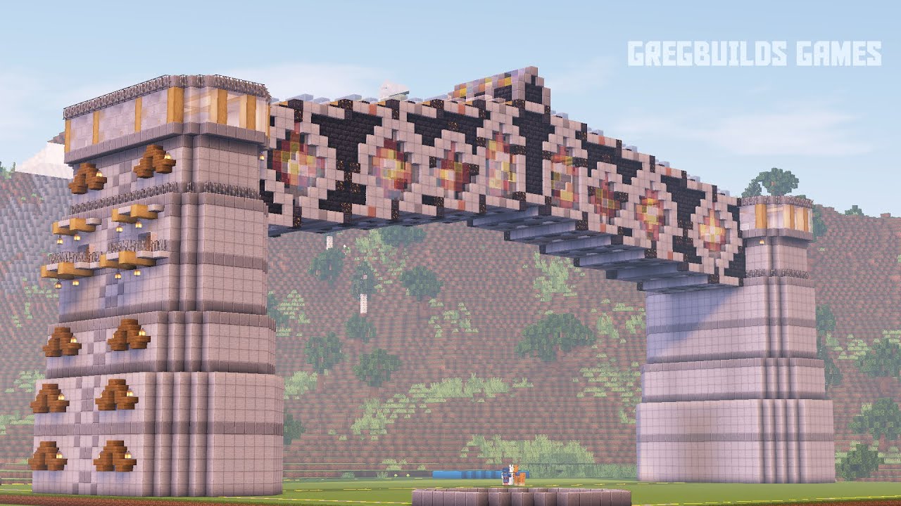 Minecraft | Building A Sky-Bridge! - YouTube