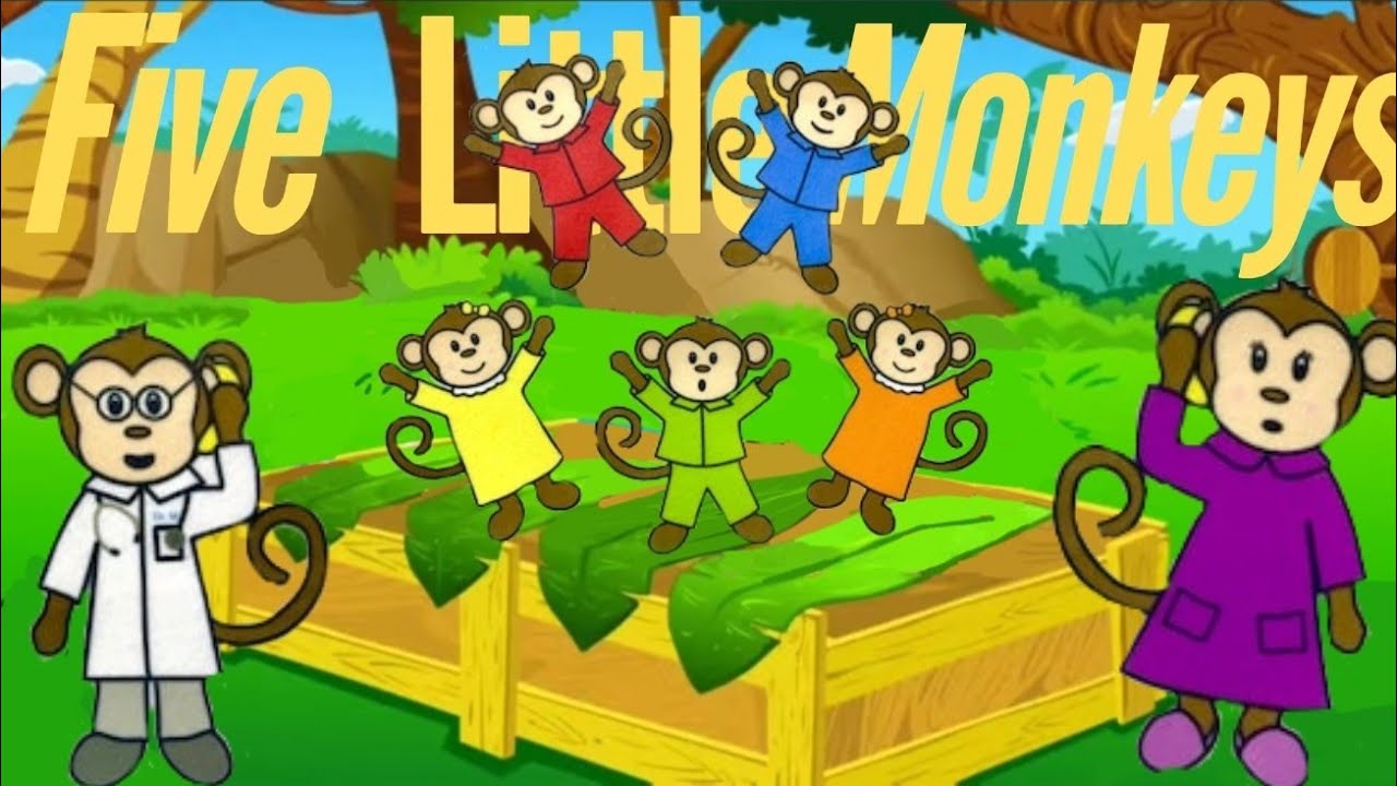 Five Little Monkeys Counting Fun|Sing-Along and Count to Five |Nursery ...