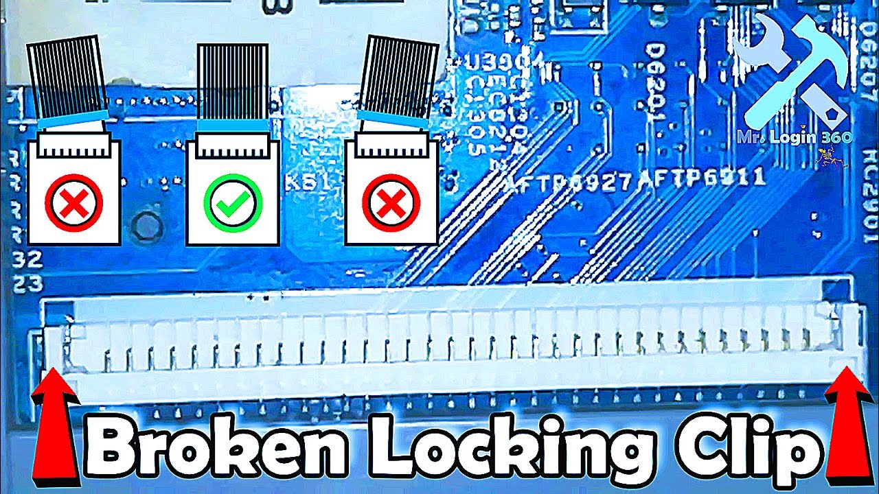 Fix Broken Locking Clips on Laptop Keyboard Connectors - Unlock the ...