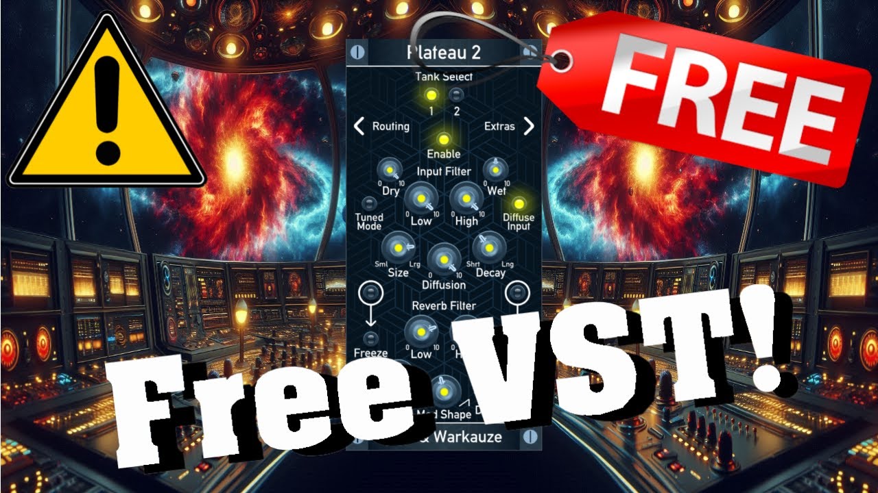 【New Free VST!】Beautiful & Lush Dual Plate Reverb VST Plugin! Plateau 2 ...