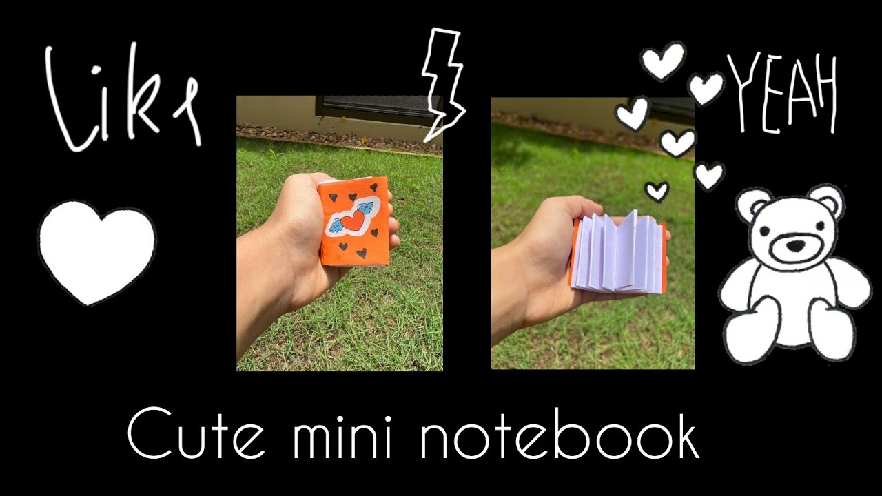 Cute mini note book||DIY Mini notebook||Zulfa's artz theatre || - YouTube