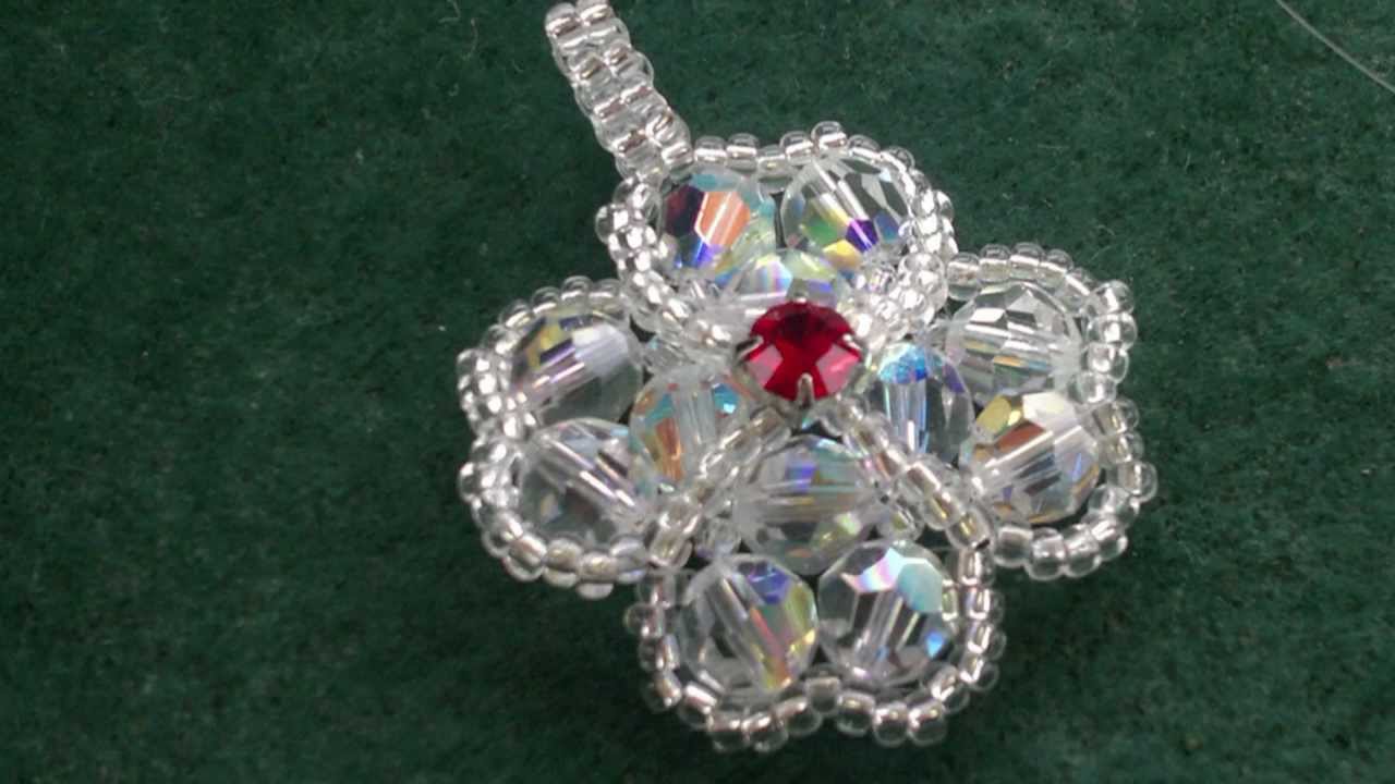 Beading4perfectionists : Four leaf clover pendant made out of Swarovski ...