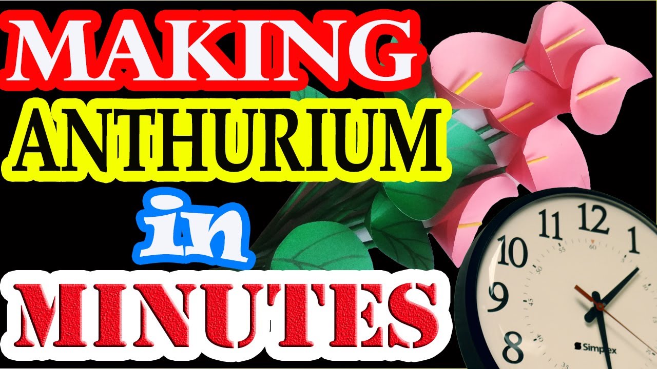 How to Make Anthurium Origami in Minutes - YouTube