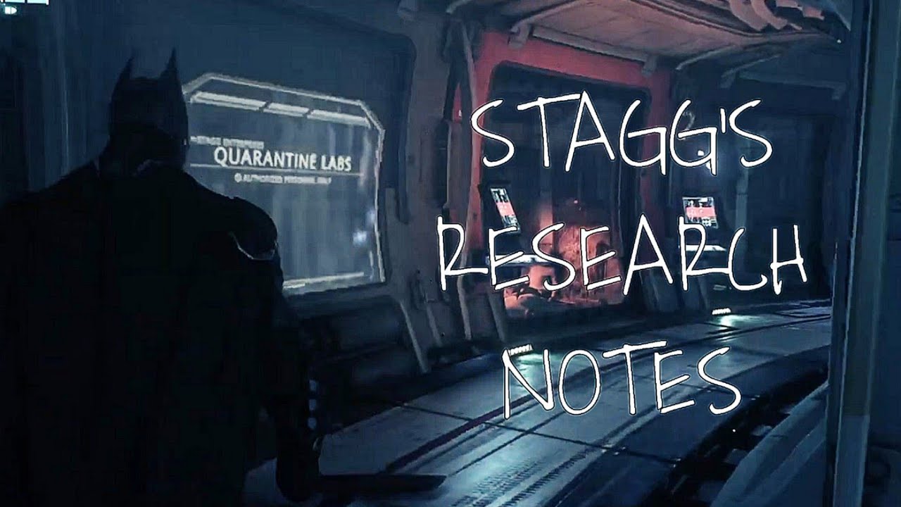 Batman: Arkham Knight - All Stagg's Research Notes - YouTube