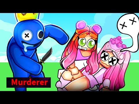 ROBLOX MM2 But The Murderers Are RAINBOW FRIENDS! In Roblox