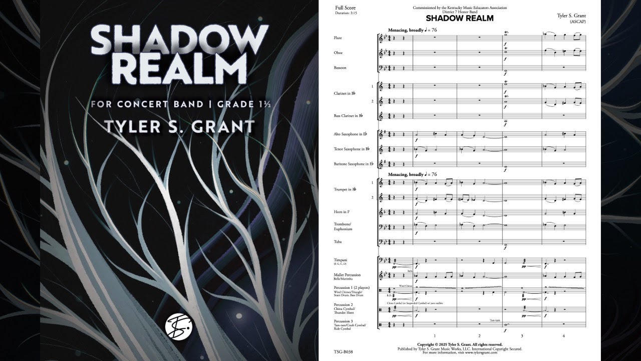 SHADOW REALM by Tyler S Grant (Gr. 1.5, Concert Band) | Recorded by The ...