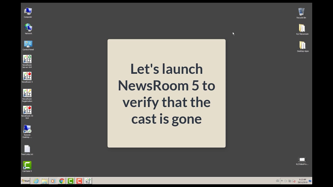 NewsRoom 5 - Removing a Cast - YouTube