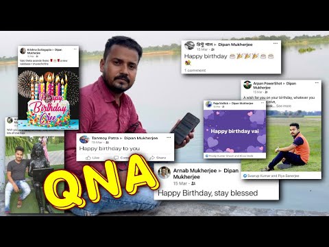Birthday special QNA Video।wish On Facebook।My Birthday Happy Wishes ...