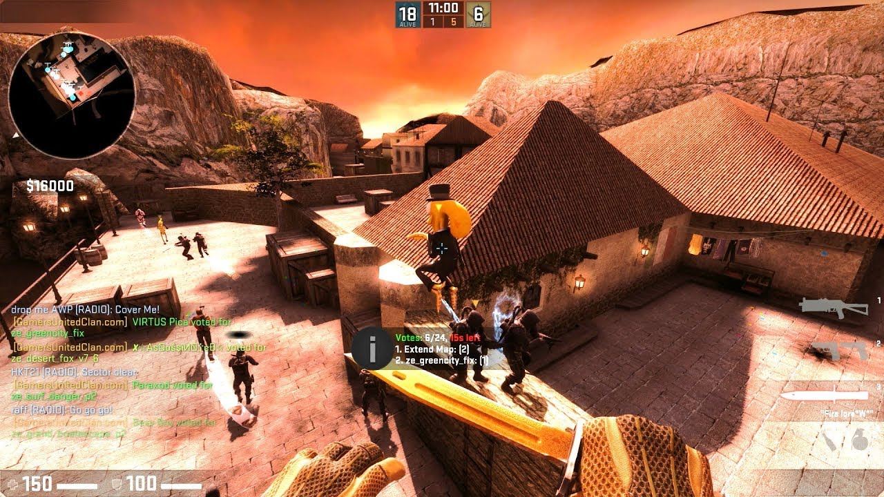CS:GO - Zombie Escape Mod - ze_italy_town_v3_e3 - GamersUnited - YouTube